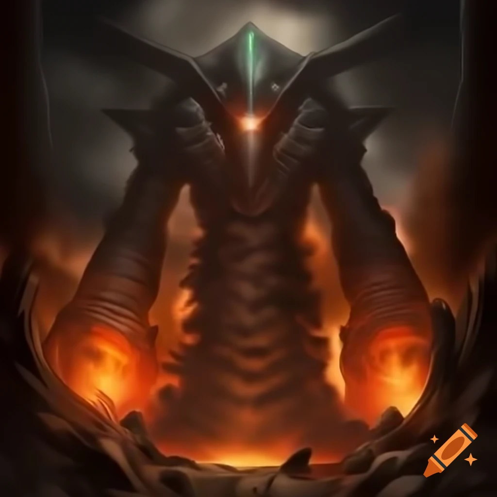 Manufear Pokémon resembling humanoid war-forge made of rusted conveyor ...