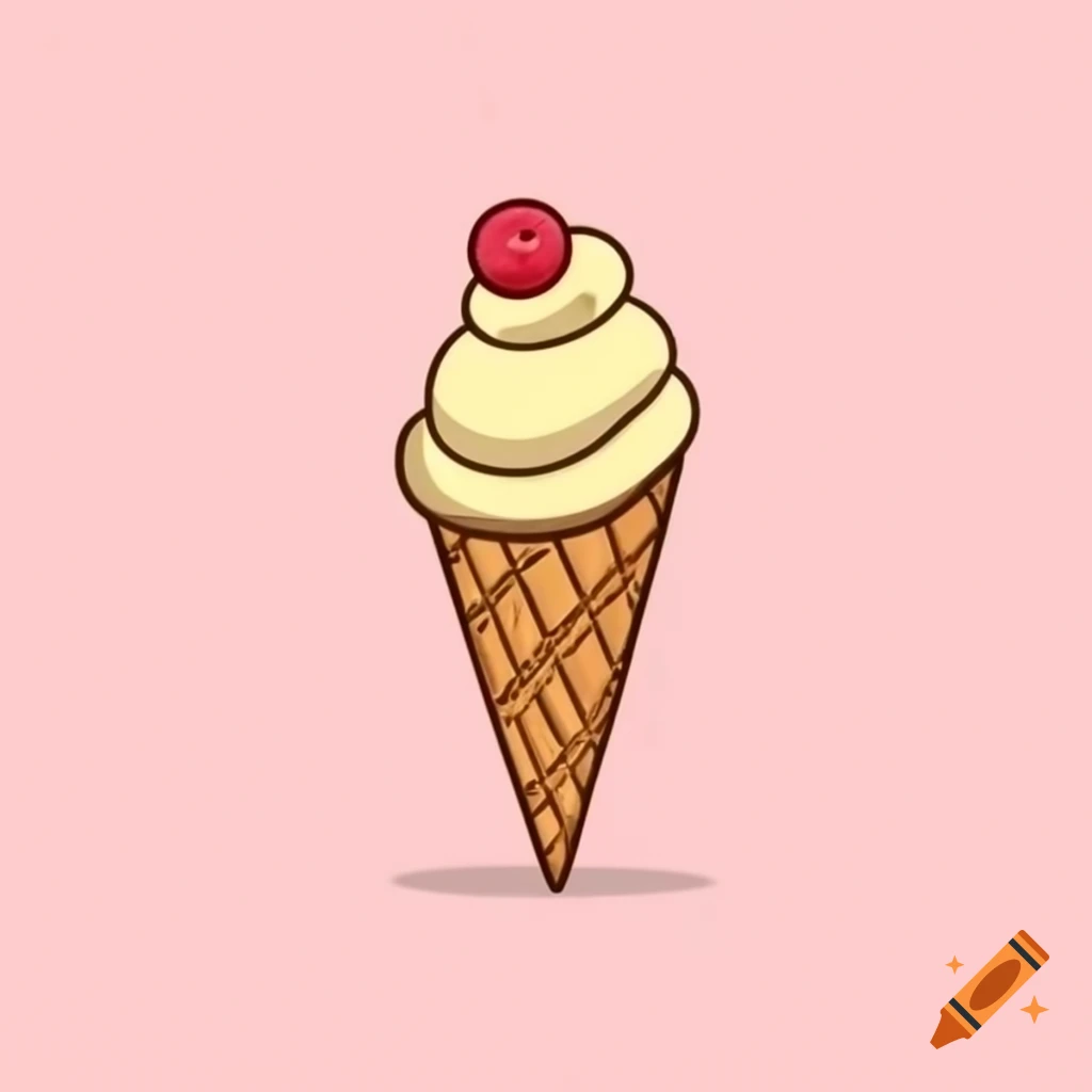 Delicious and appealing ice cream on Craiyon