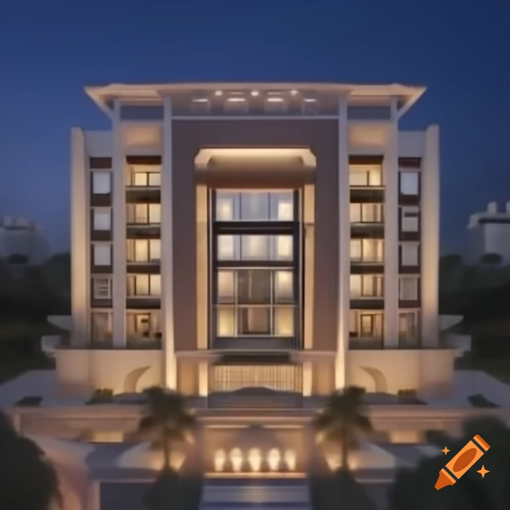 Luxury kothi advertisement in Noida on Craiyon