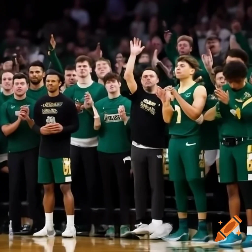Portland State basketball team applauding fans in tournament final ...