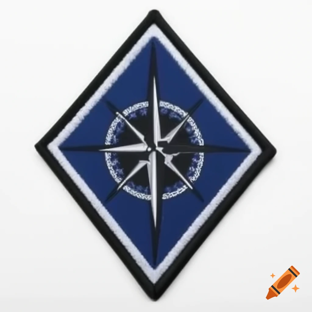 Tactical patch design for PMC 'Northside' featuring compass in black ...