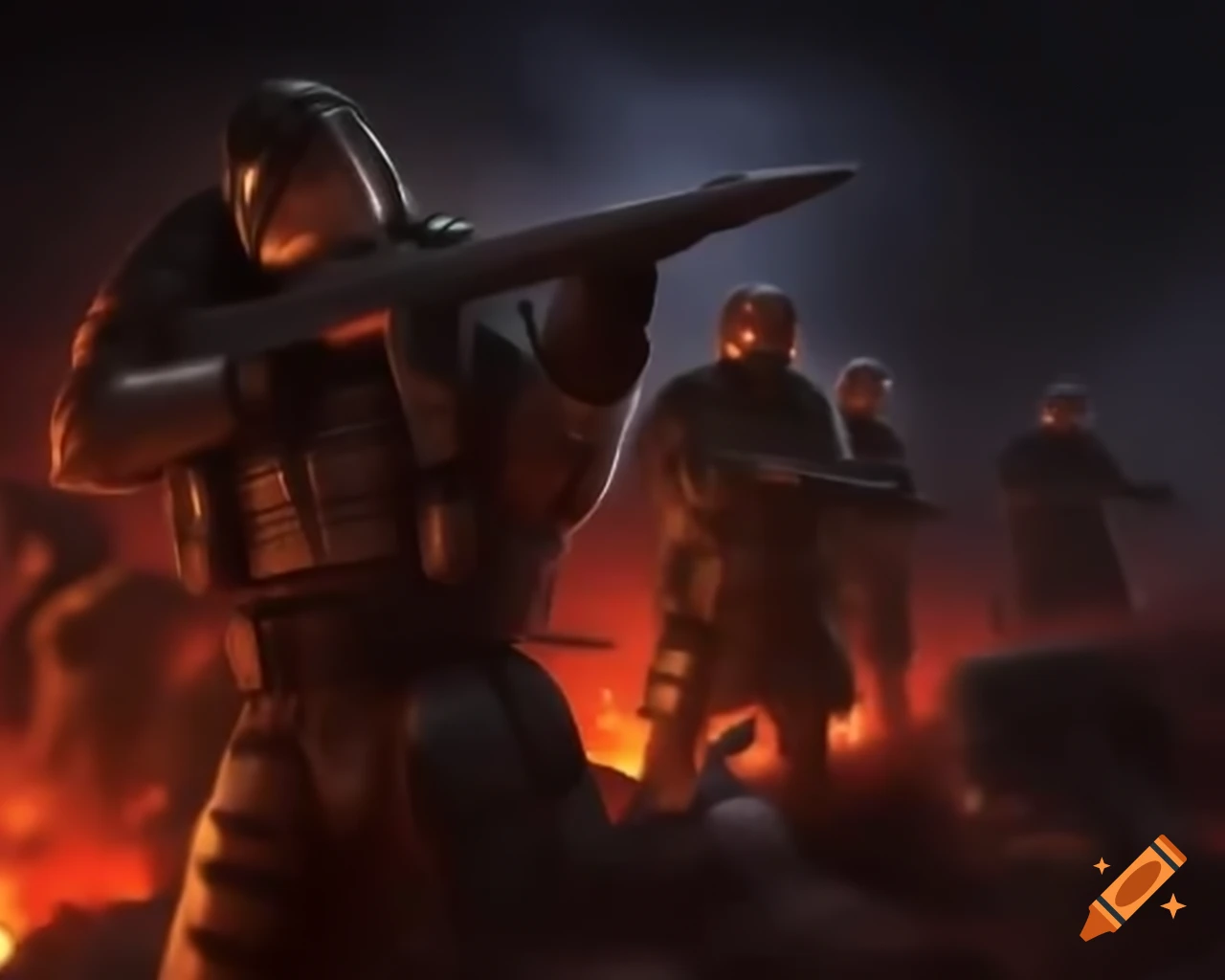 Helldivers 2 propaganda poster featuring Spearhead squad and soldiers ...