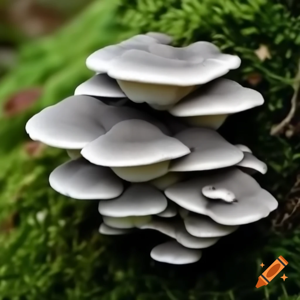Grey fungus leshy, a mythical creature resembling fungi on Craiyon
