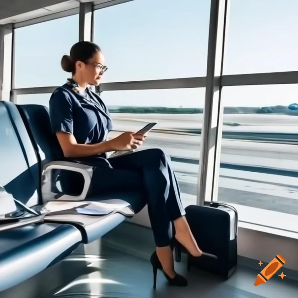 Professional Latina hostess in modern uniform inside elegant VIP ...