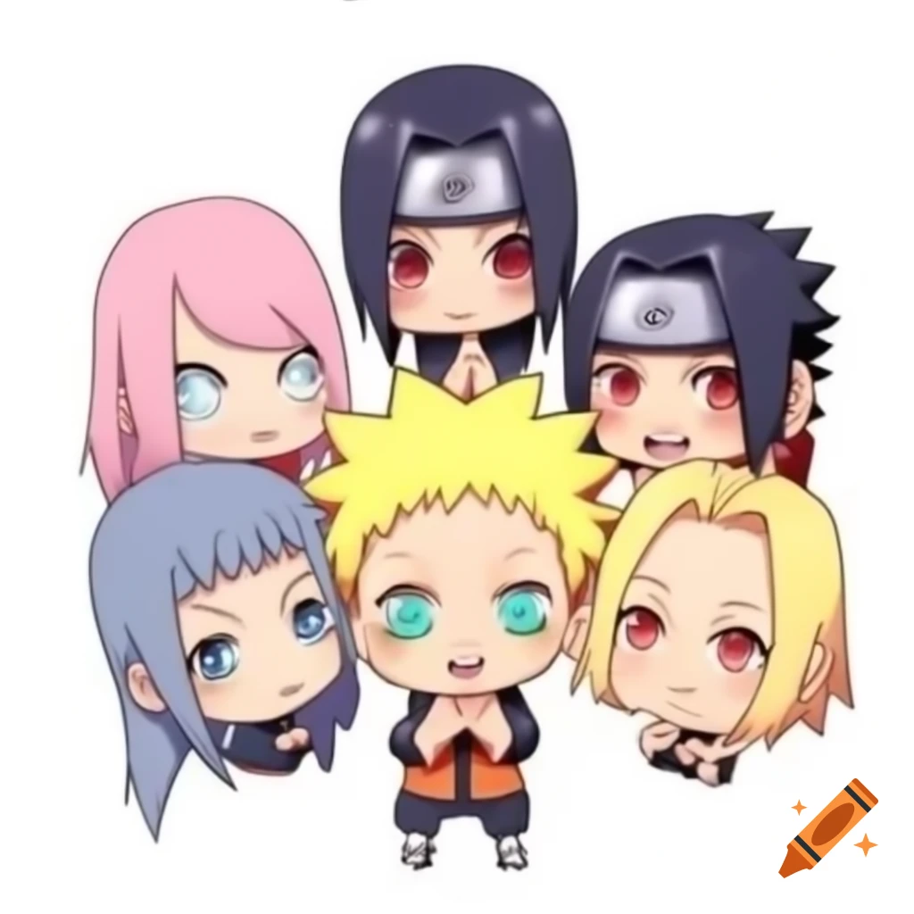 Chibi anime characters with exaggerated emotions and pastel colors on ...
