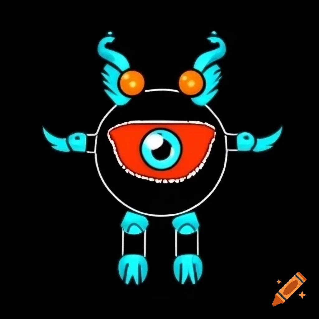 Bipedal monsters with round bodies and various limb structures on Craiyon