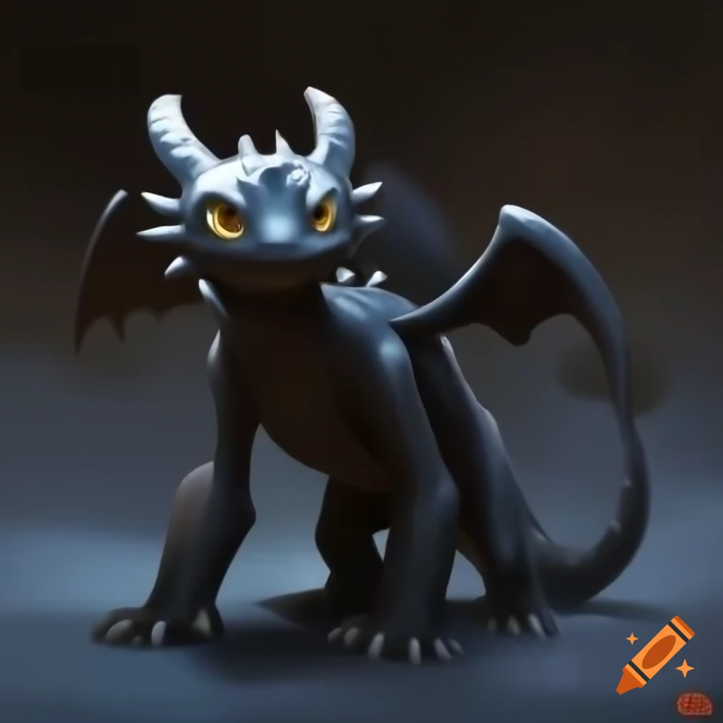 Humanoid toothless dragon creature with digitigrade legs and human-like ...
