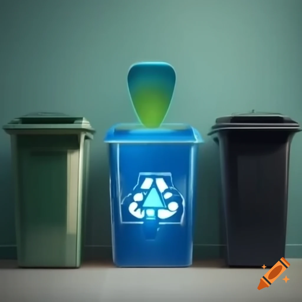 Smart trash bin utilizing AI for automatic recycling and waste sorting ...