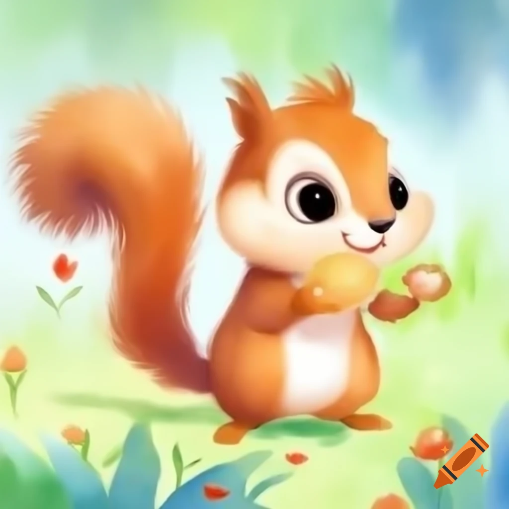 Squirrel Waving Goodbye