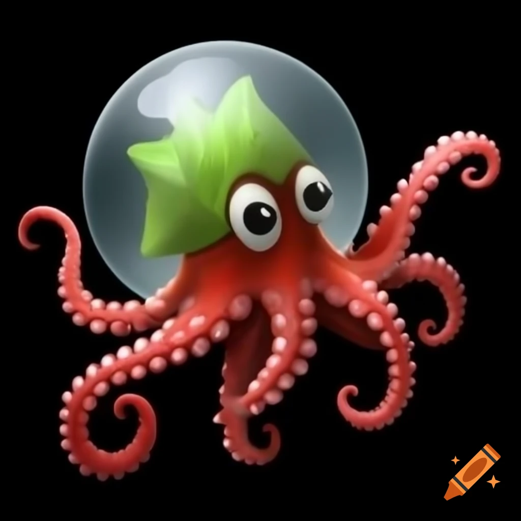 Cricket ball with red octopus legs, imaginative design on Craiyon