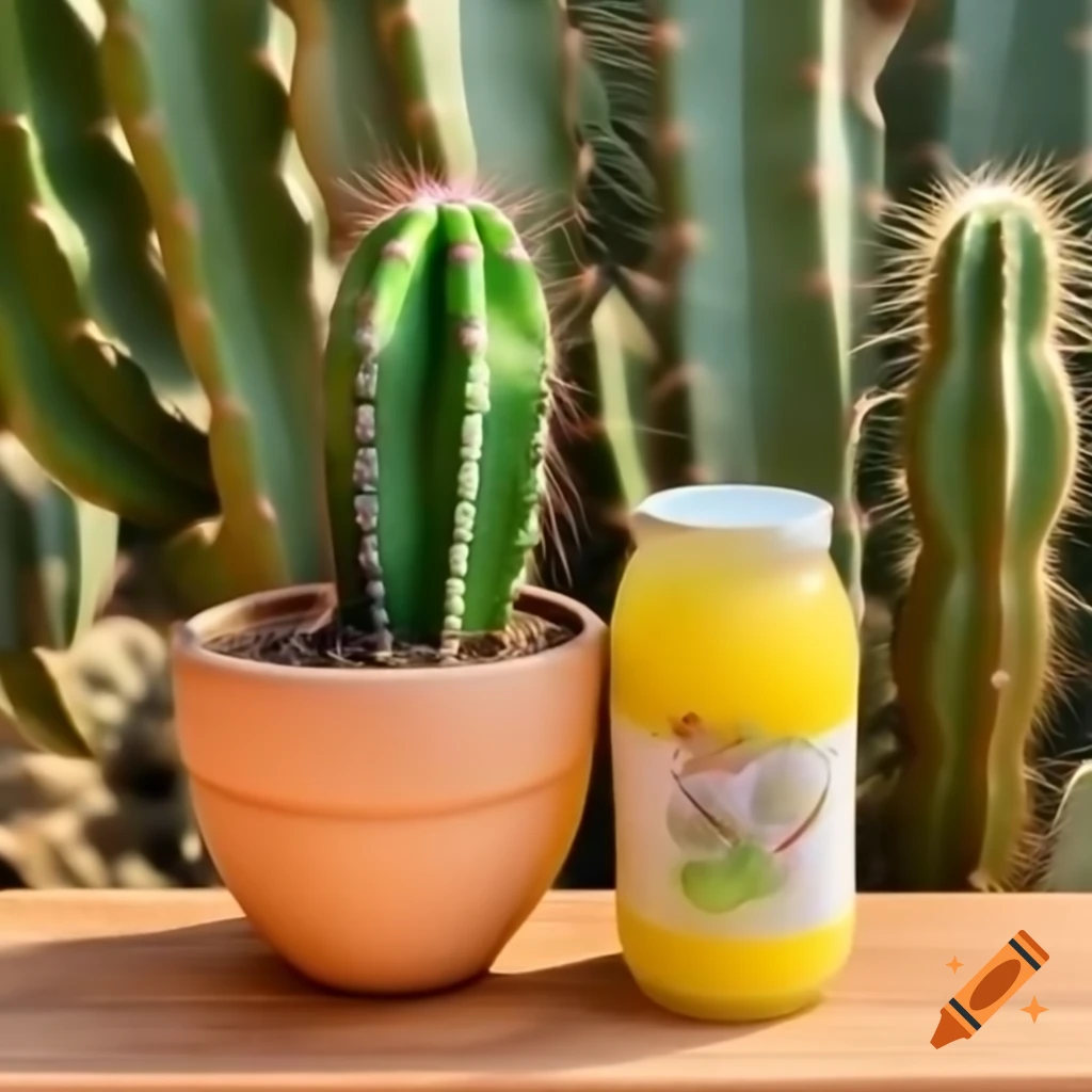Cactus juice from Himalayan region, unique beverage on Craiyon