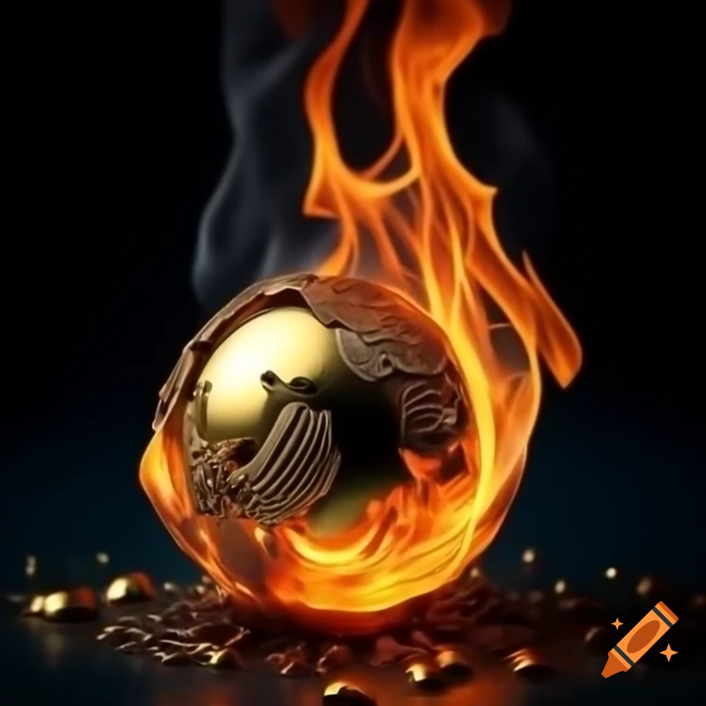 Detailed shot of jewelry torch flame enveloping Etruscan gold ball on ...