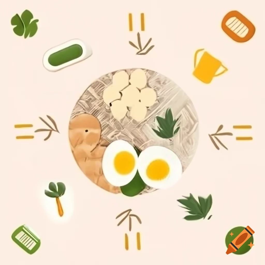 Minimalist infographic 'Breakfast Capsule' for women with sections on ...