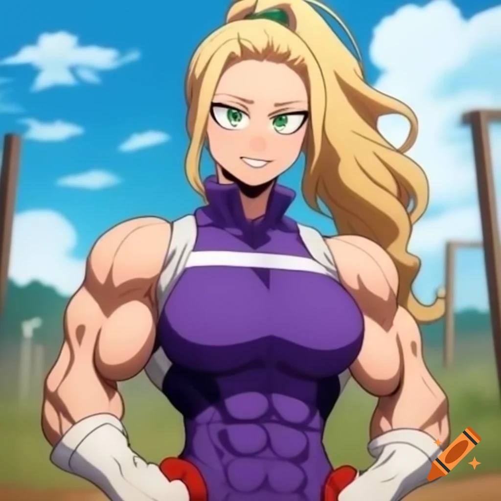 Tall muscular woman with dirty blonde ponytail and green eyes in My ...