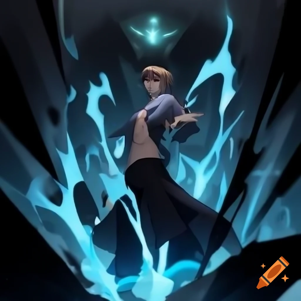 Anime character with powerful laser abilities transforming into pure ...