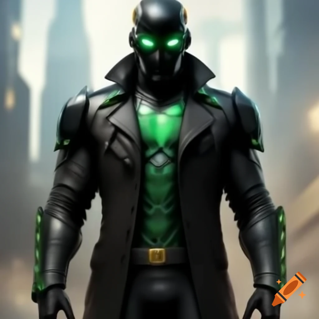 Comic book superhero brothers in punk armor and high-tech masks on Craiyon