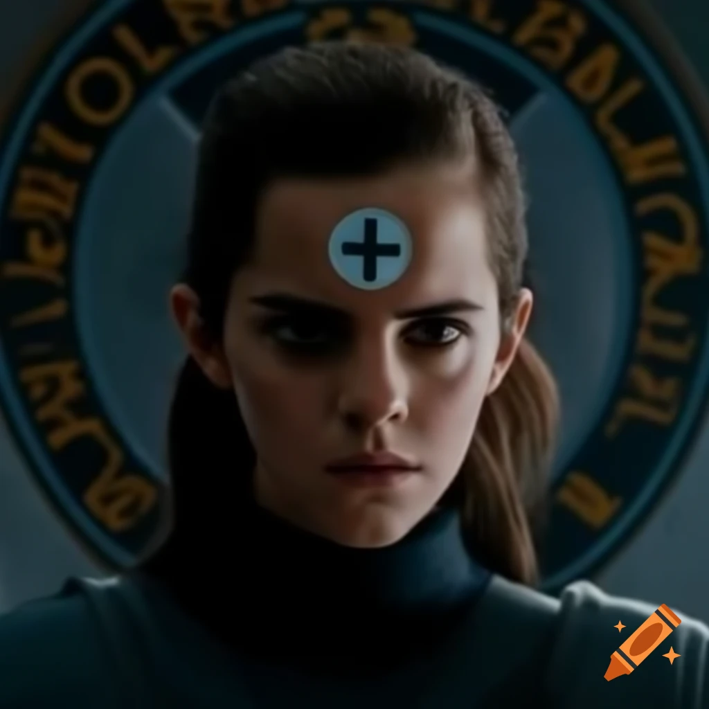 Under Armor logo featuring circle and plus sign on forehead on Craiyon