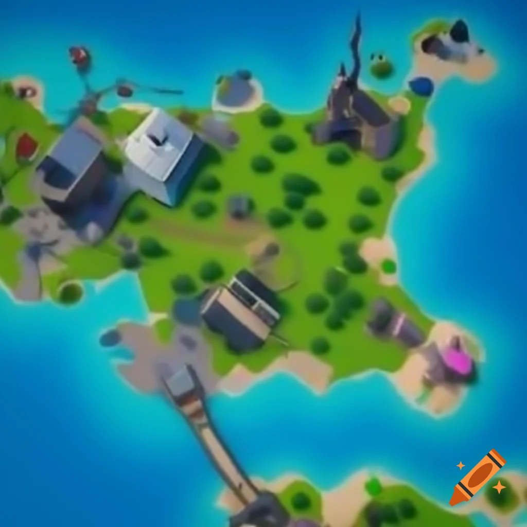 Fortnite 1v1 map thumbnail featuring characters building in high ...