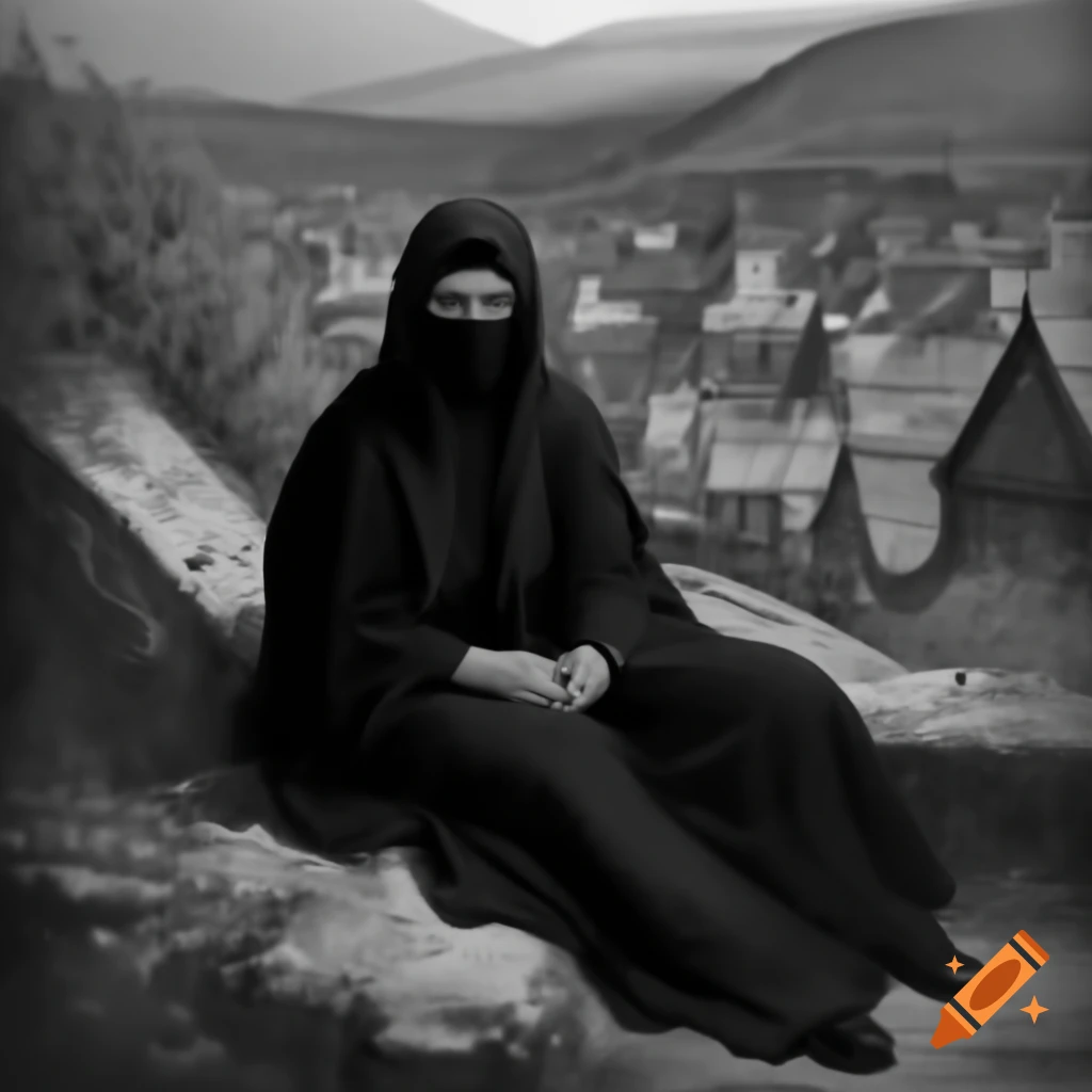 Nazgul flying over a sleeping town, illustrated by Gustave Dore on Craiyon