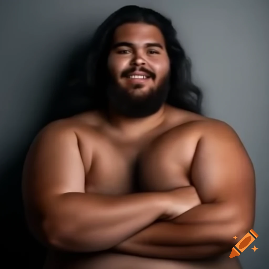 Attractive young man with long black hair and mustache, slight smirk on ...