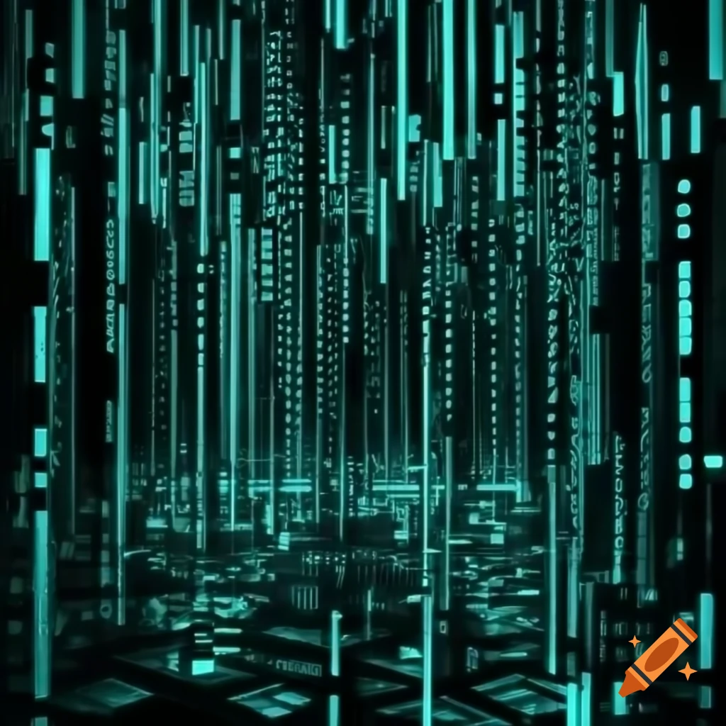 Immersive glitch art depicting the collision of real and virtual worlds ...