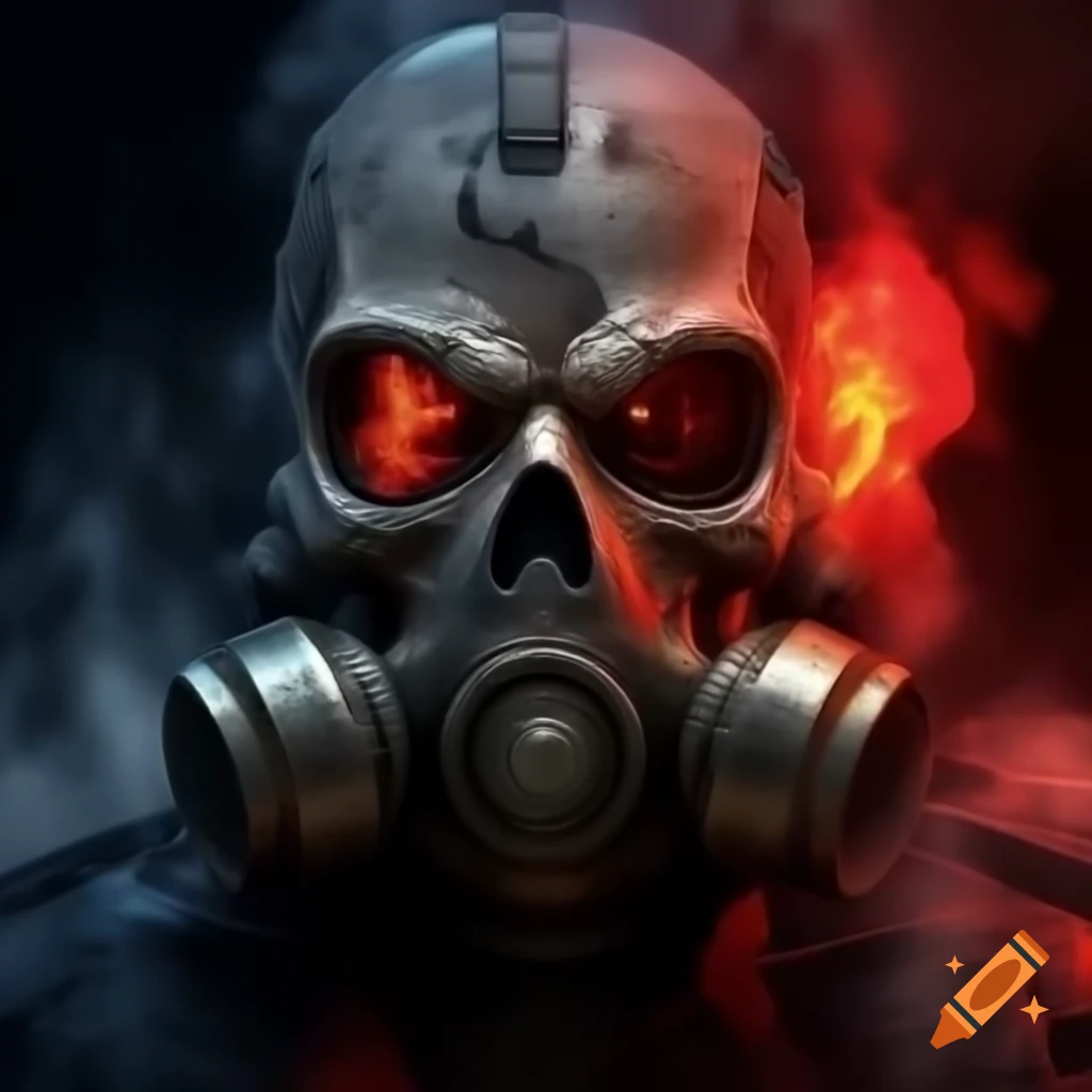 Evil Gas Mask Wallpaper