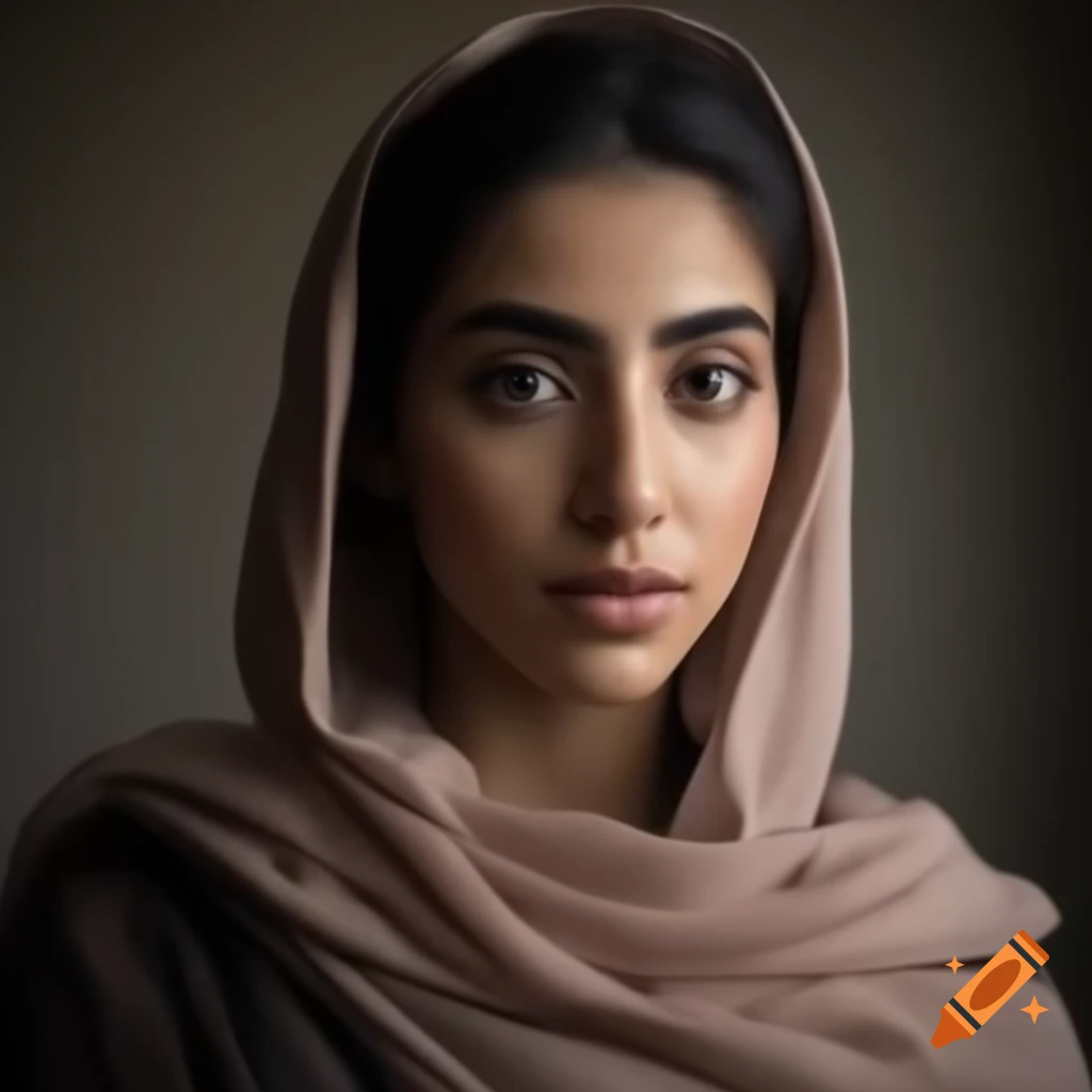 Elegant Arabic woman in modern attire, professional portrait ...