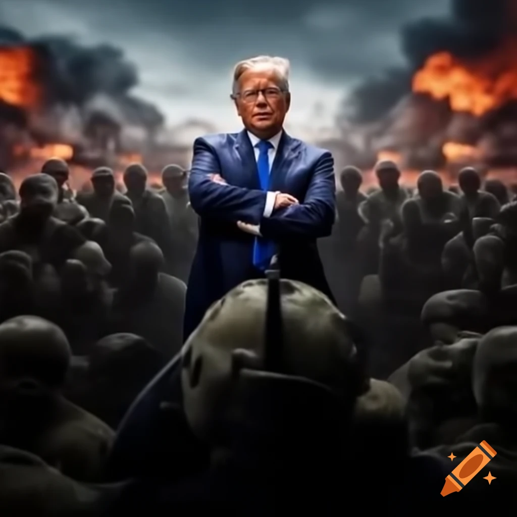 Dramatic scene of battle between United States Army and anarchist group ...