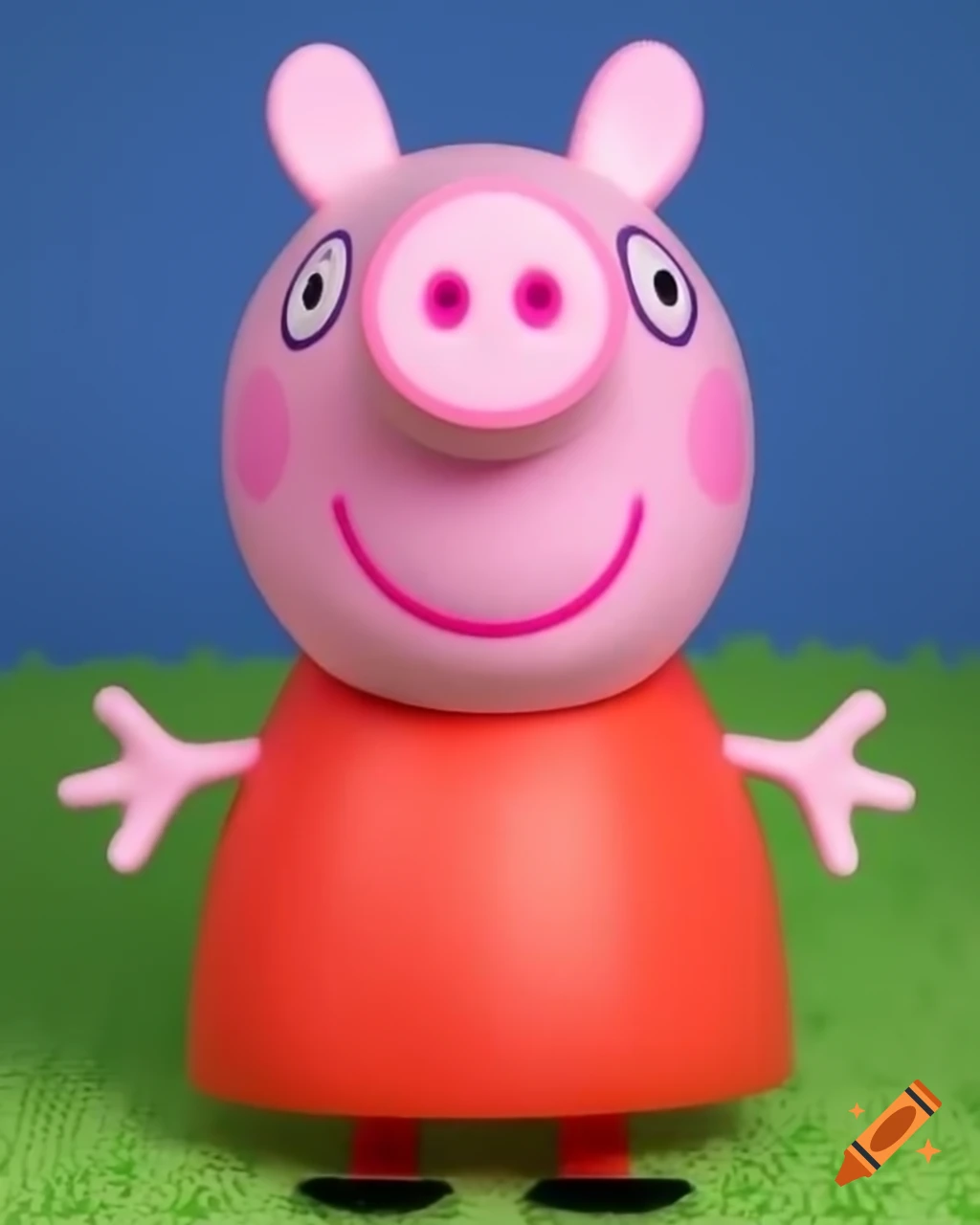 Realistic depiction of daddy pig from Peppa Pig on Craiyon