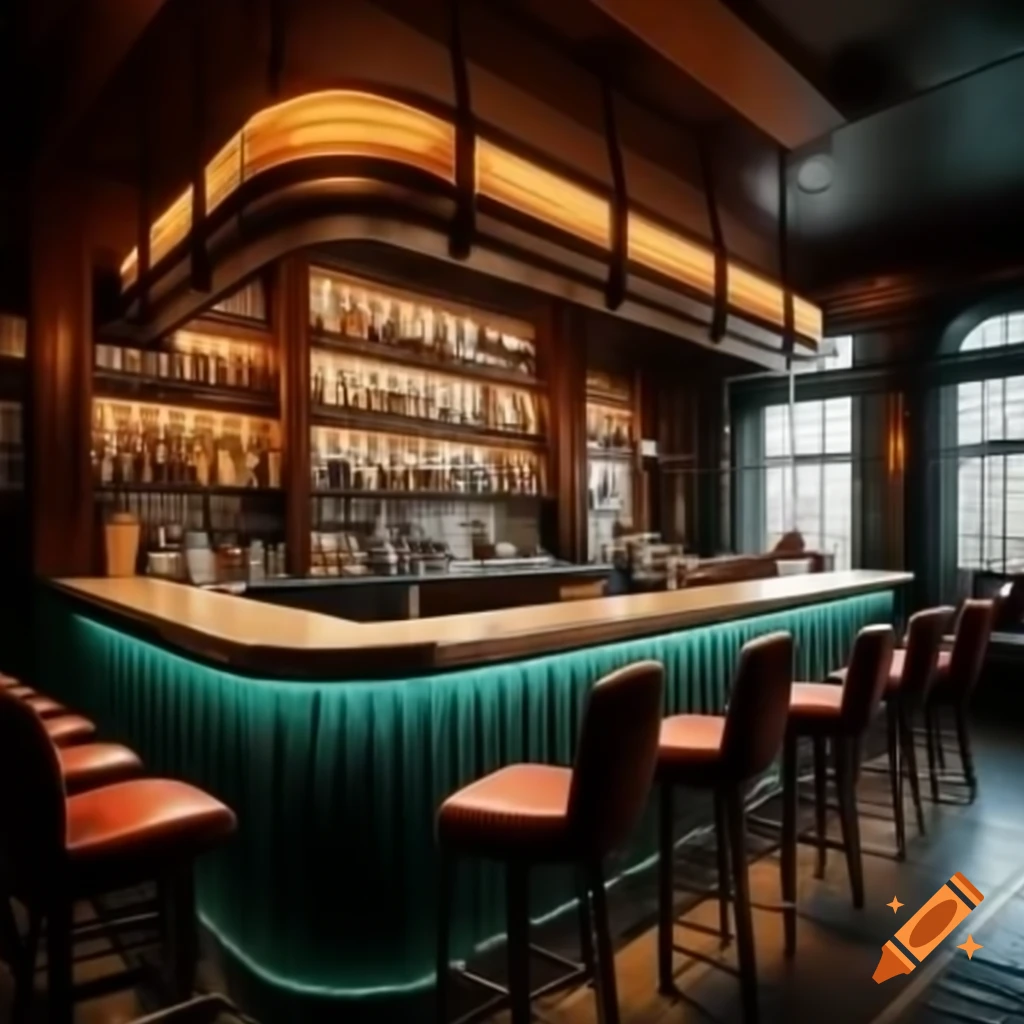 90s themed bar poster with vibrant colors and retro design on Craiyon