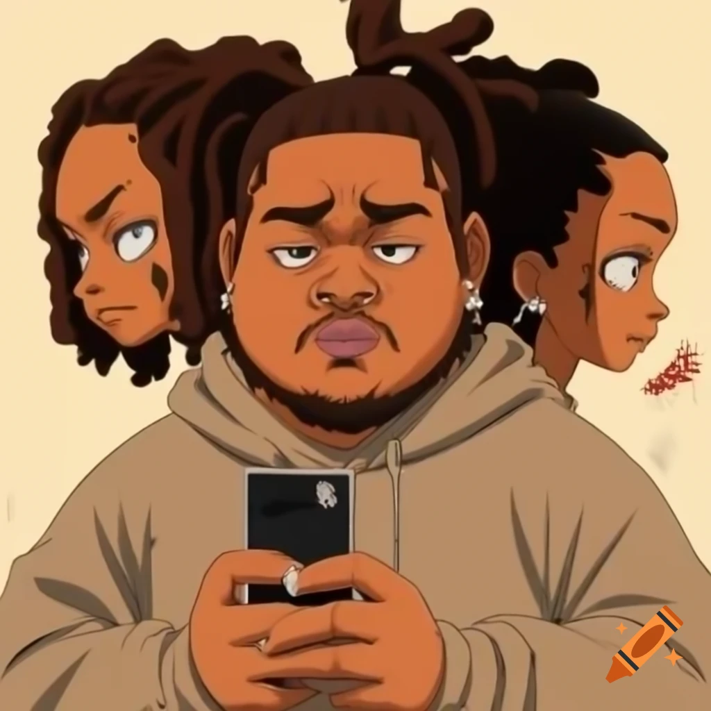 Boondocks inspired movie poster featuring chubby man with brown skin ...