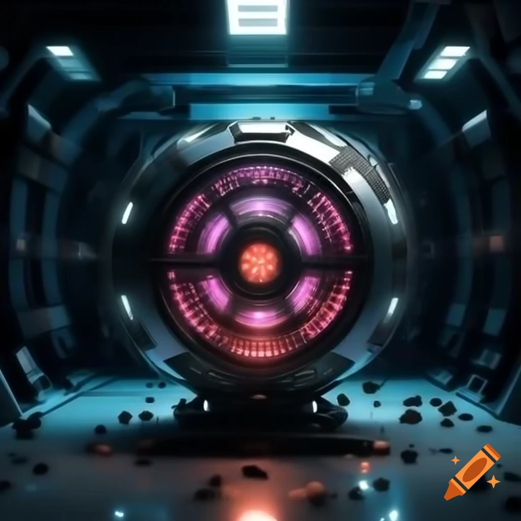 Futuristic science fiction logo with alien-inspired metallic design on ...