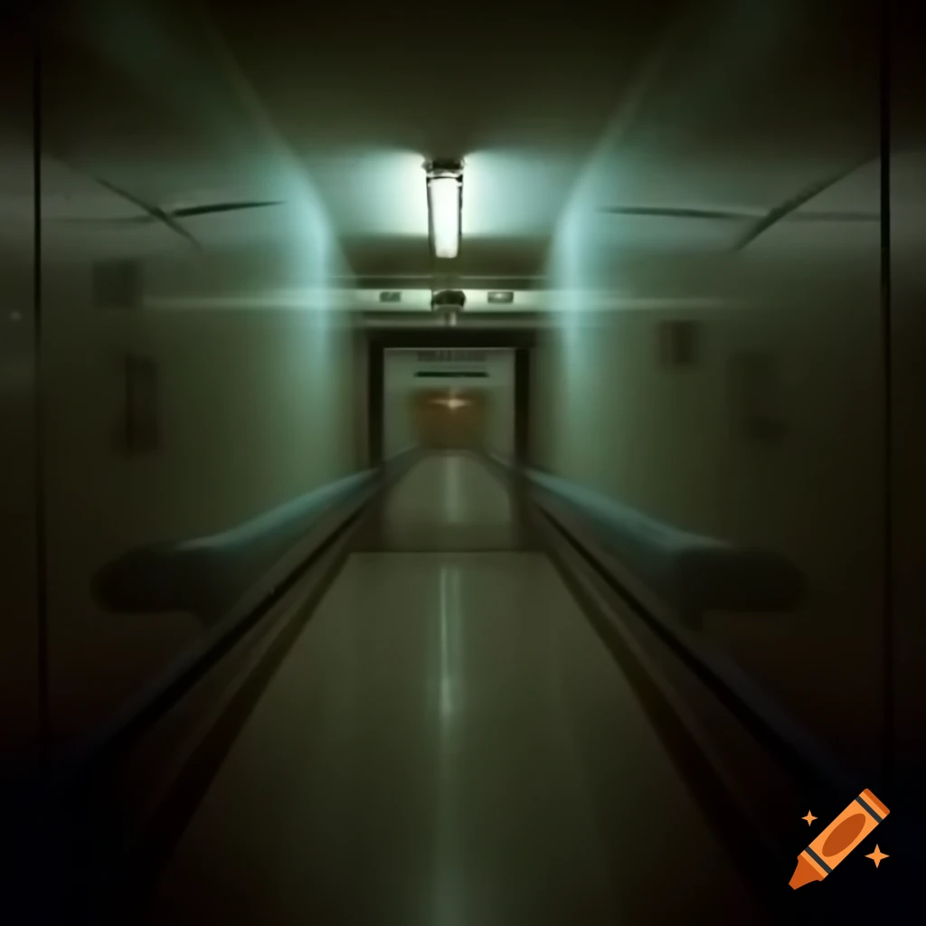 Backrooms Level 0 lobby with eerie atmosphere and monster theme, VHS ...