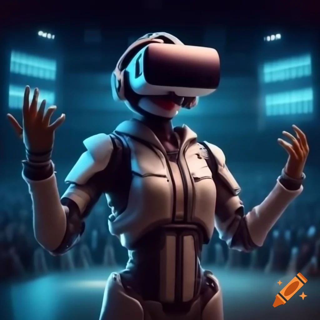 AI enhancing entertainment and education at home and school with VR on Craiyon