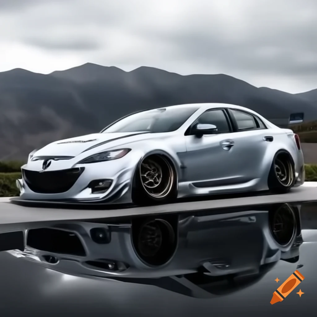 Sleek silver 2012 Mazda 6 sedan with wide body kit and sporty custom ...