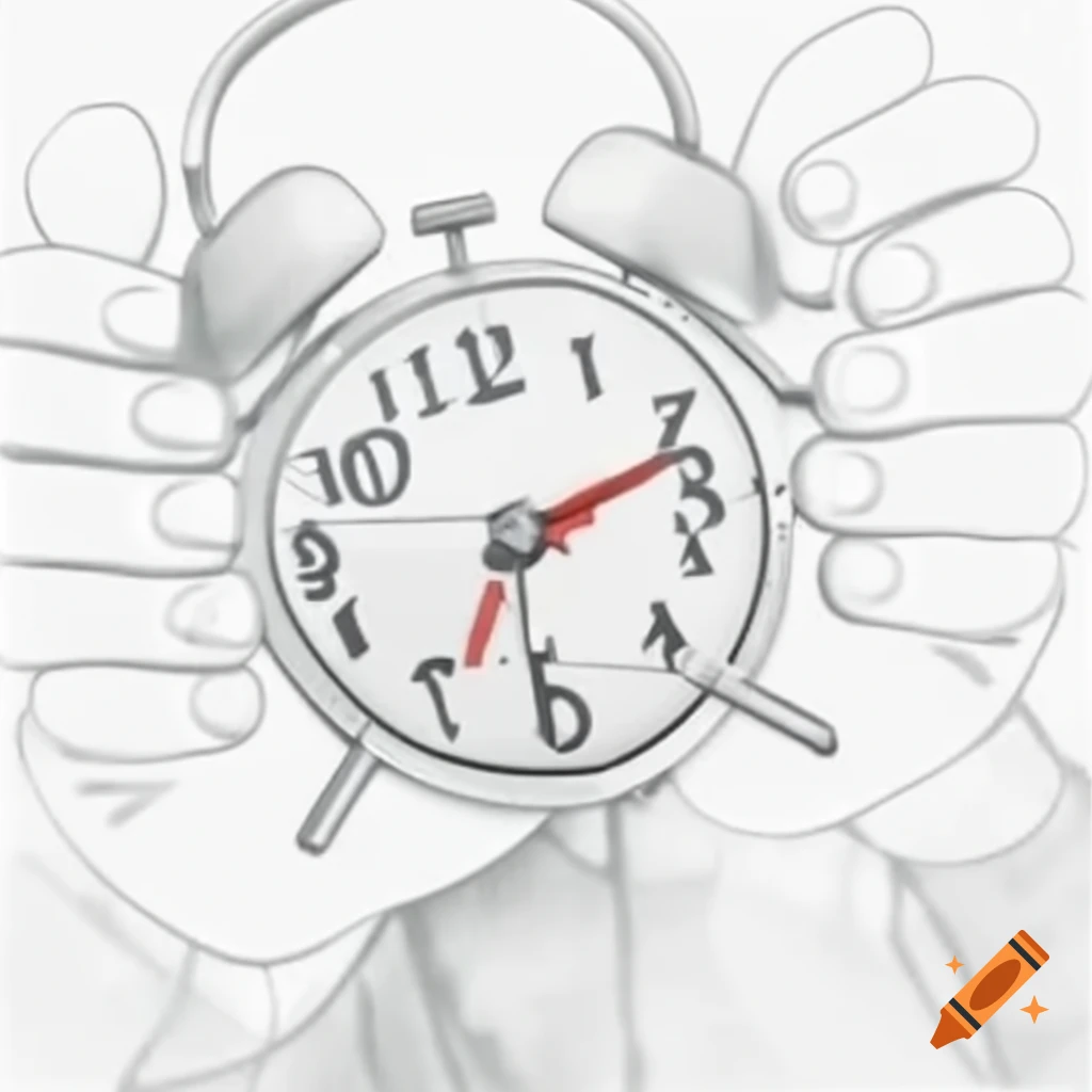 Person holding futuristic time-manipulating clock on Craiyon