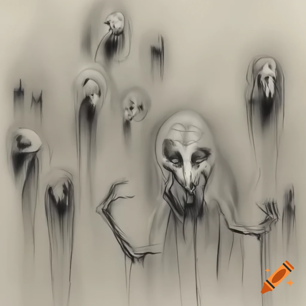 Pencil drawing of Gregor from Kafka's Metamorphosis transforming into a ...