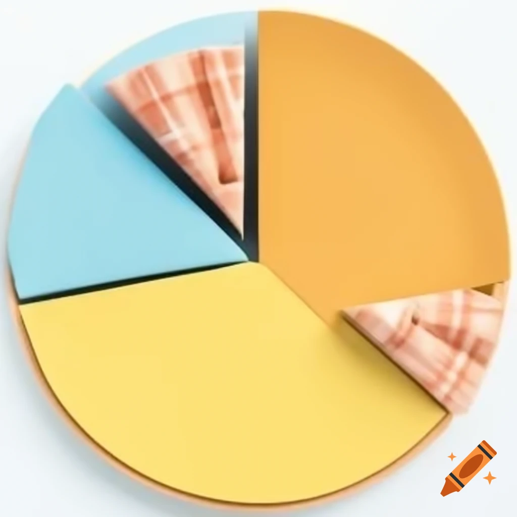Pie chart with two sections: one at 80% and the other at 20% on Craiyon