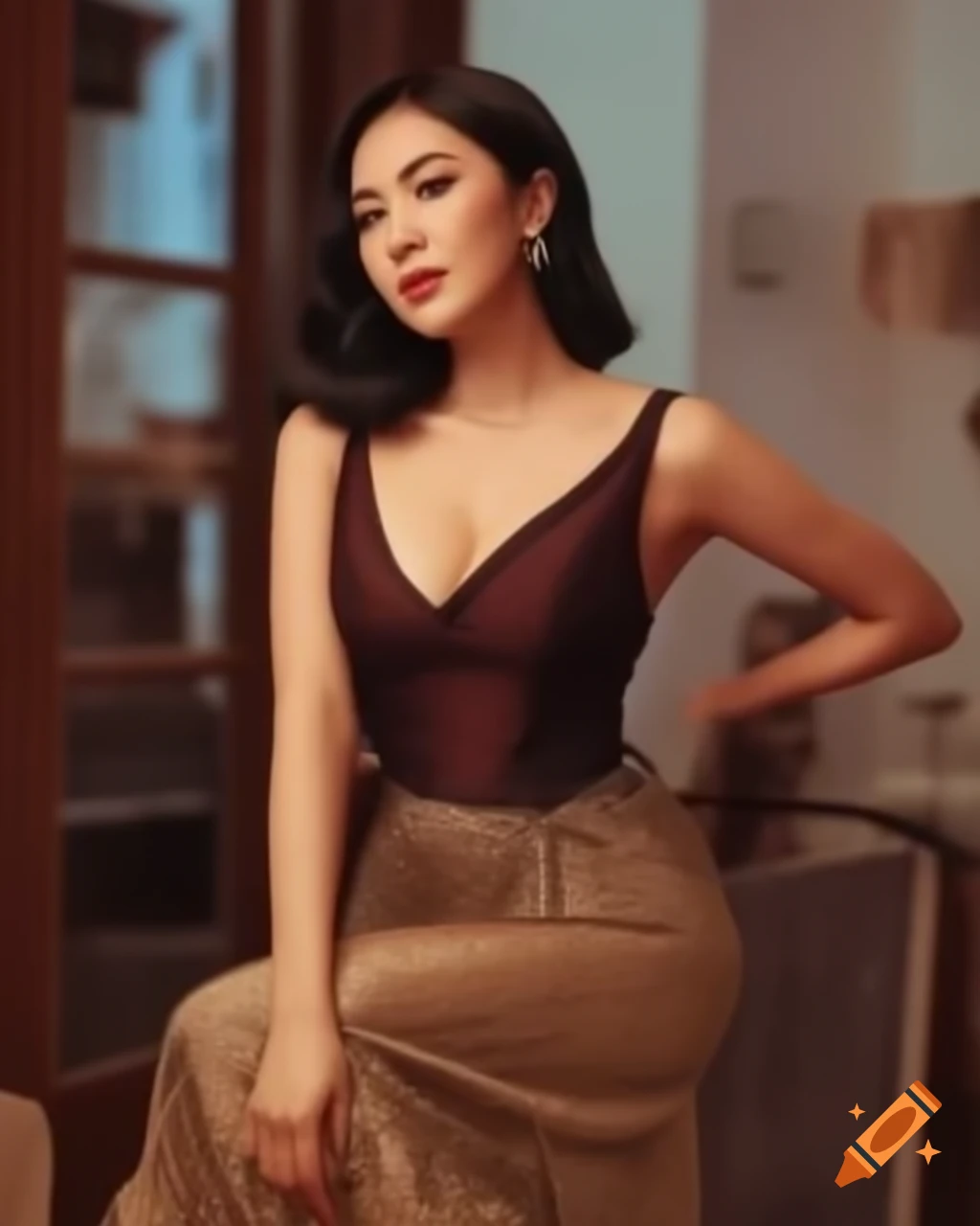 Unclear text description, unable to determine content on Craiyon