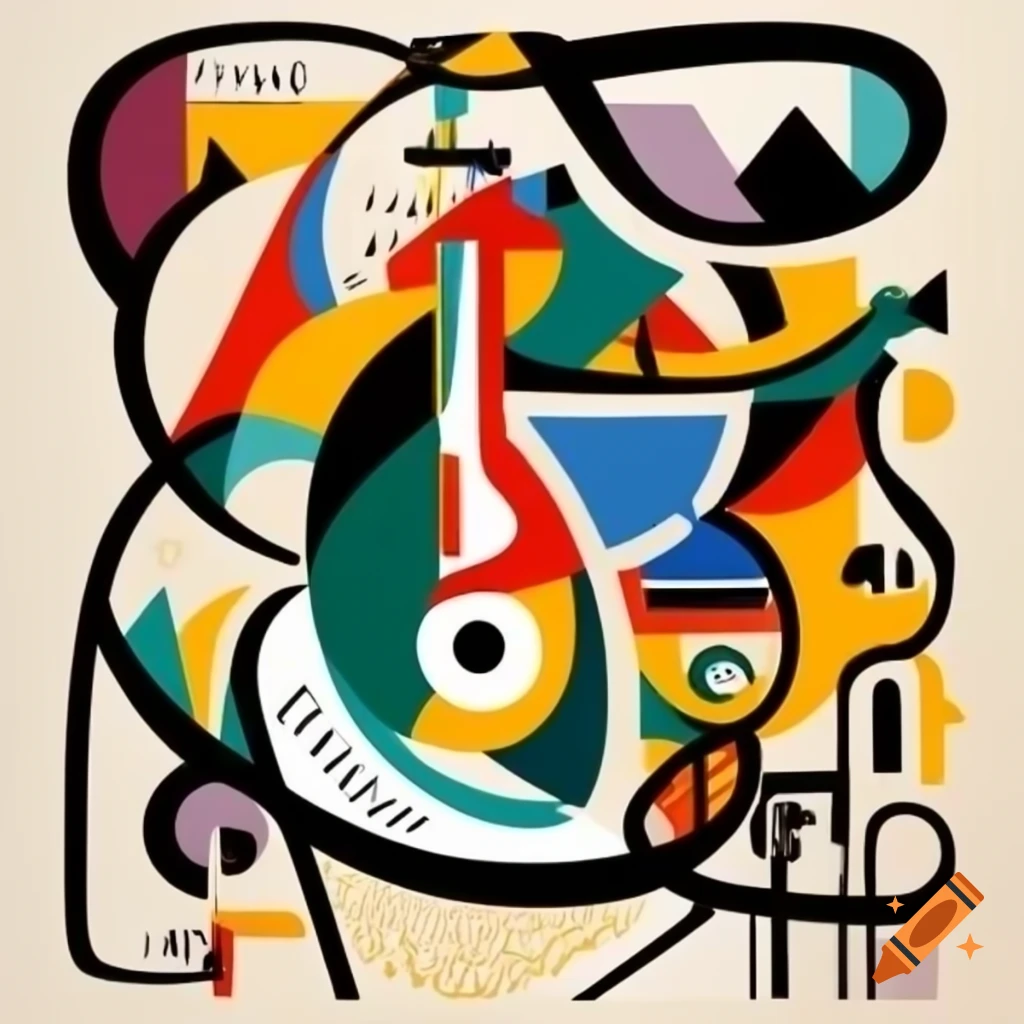 Vibrant abstract logo inspired by Picasso for house music venue ...
