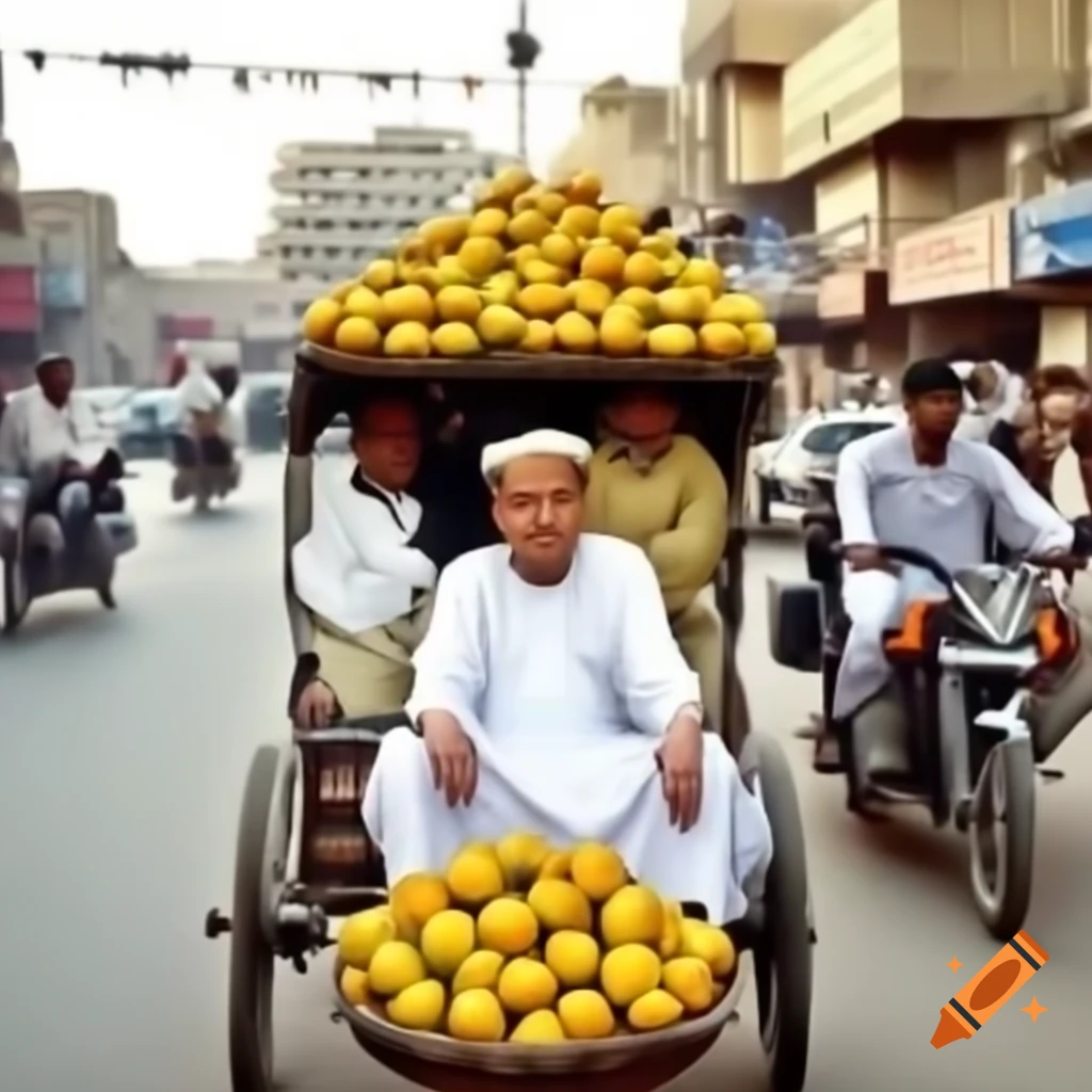 Nawaz Sharif in traditional attire on donkey cart in busy Pakistani ...