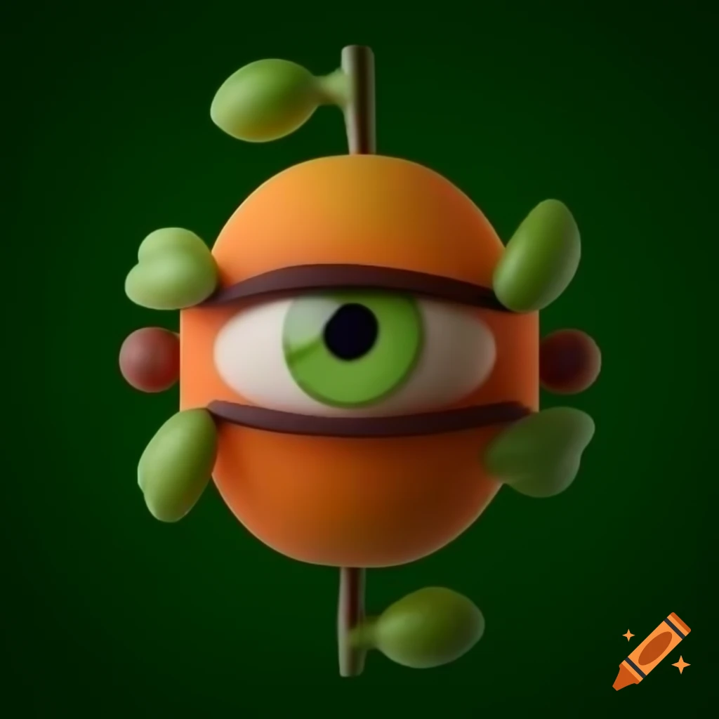 Realistic 3D graphic animation of compounded fruits on Craiyon