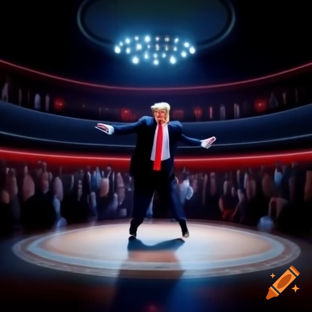 Donald Trump dancing in the Oval Office with disco lights and Secret ...