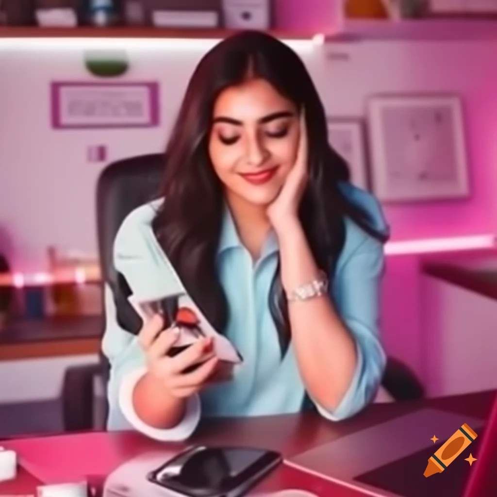 Influencer Lora promoting Jay Infotech's end-to-end computer solutions on Craiyon