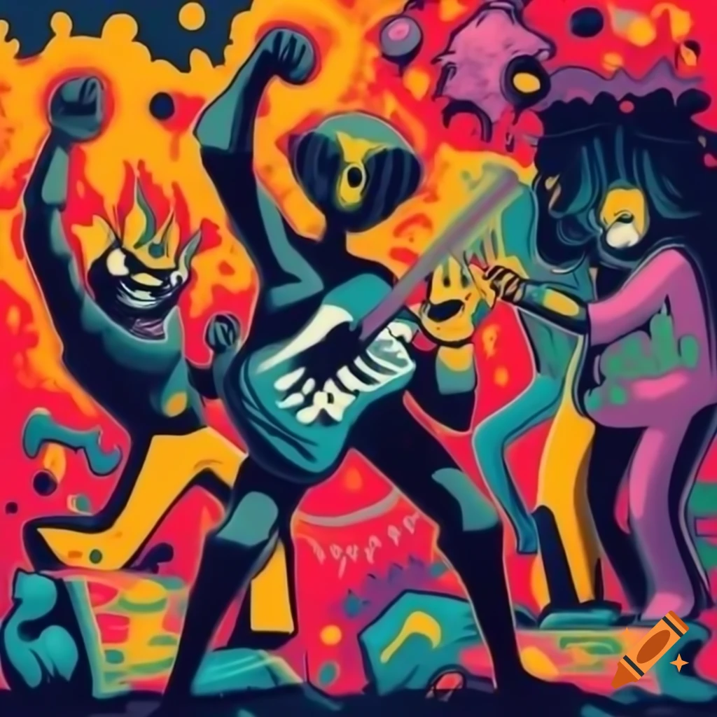 Neo-Expressionism painting exploring nihilism in art on Craiyon