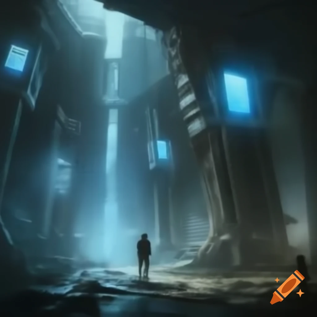 Abstract representation of decision-making and development paths on Craiyon