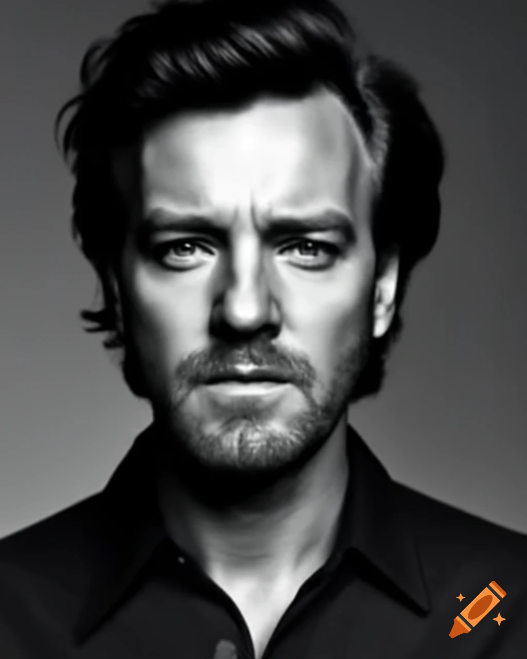 Portrait of young American actor resembling Ewan McGregor and Bill ...