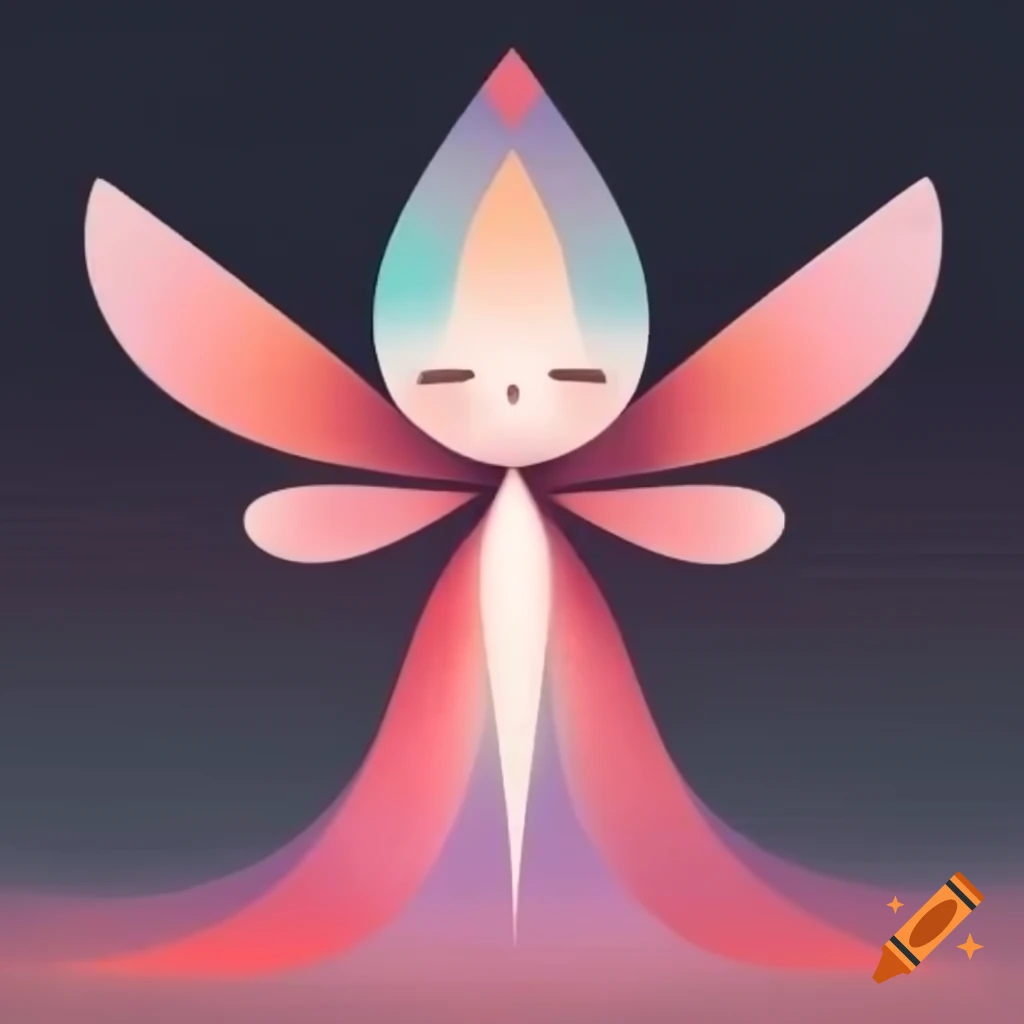 Character design inspired by harmony with a serene, androgynous ...