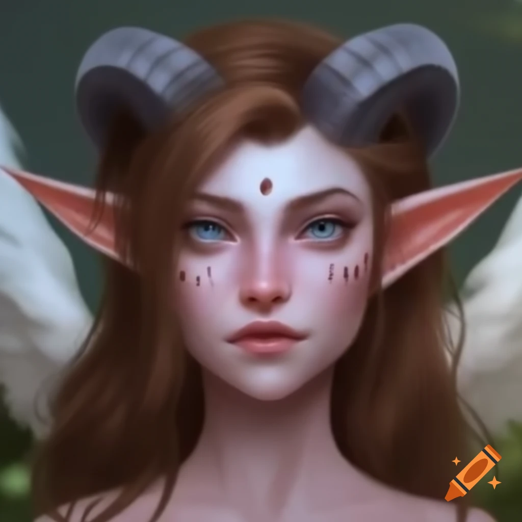 25-year-old woman inspired by Dawnstar from Fourth Wing with brown hair ...