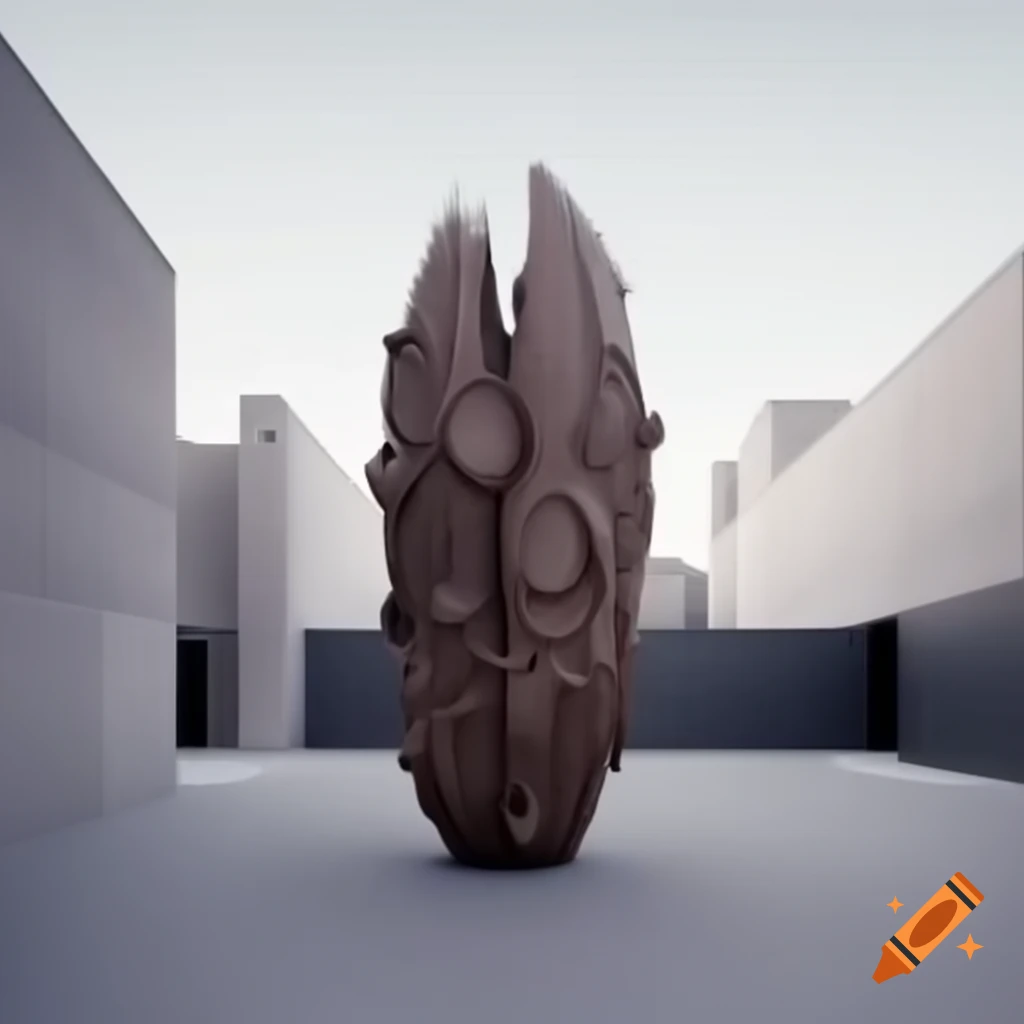 Organic-shaped sculpture inspired by post-apocalyptic Mad Max style in ...